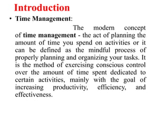 Time Management and Productivity | PPTX