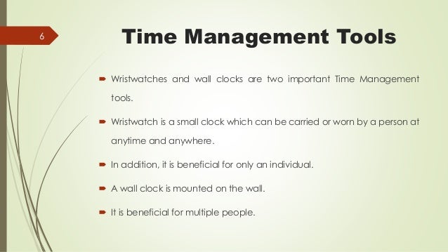 Time Management And Role Of Time Management Tools Time Management And Role Of Time Management Tools