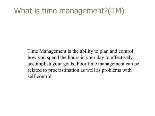 Time management by Paiman | PPT