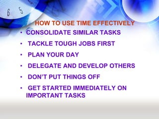 Time Management By Unni | PPSX