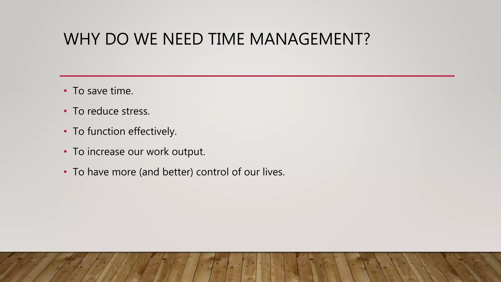 Time Management (Communication Skills - SVIT) | PPT