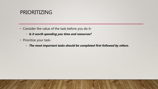 Time Management (Communication Skills - SVIT) | PPT