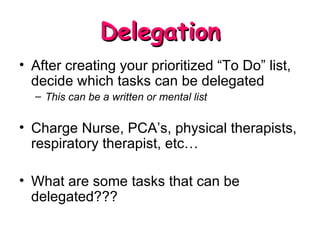 Time Management & Delegation | PPT