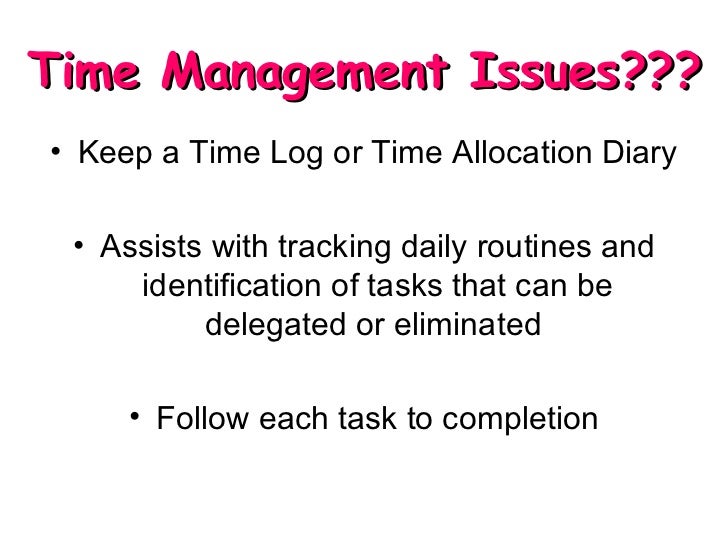Time Management & Delegation