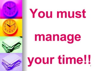 Time Management Foods Lab Worksheet | PPT