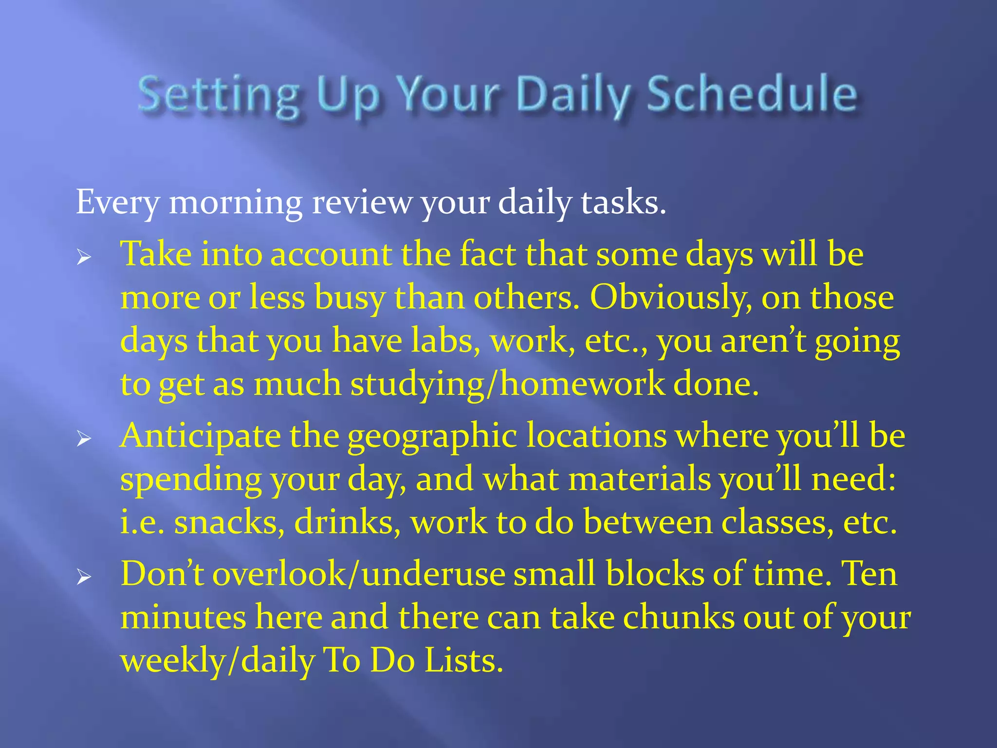 Time management for college students | PPTX