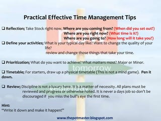 Time Management For Dummies | PPT
