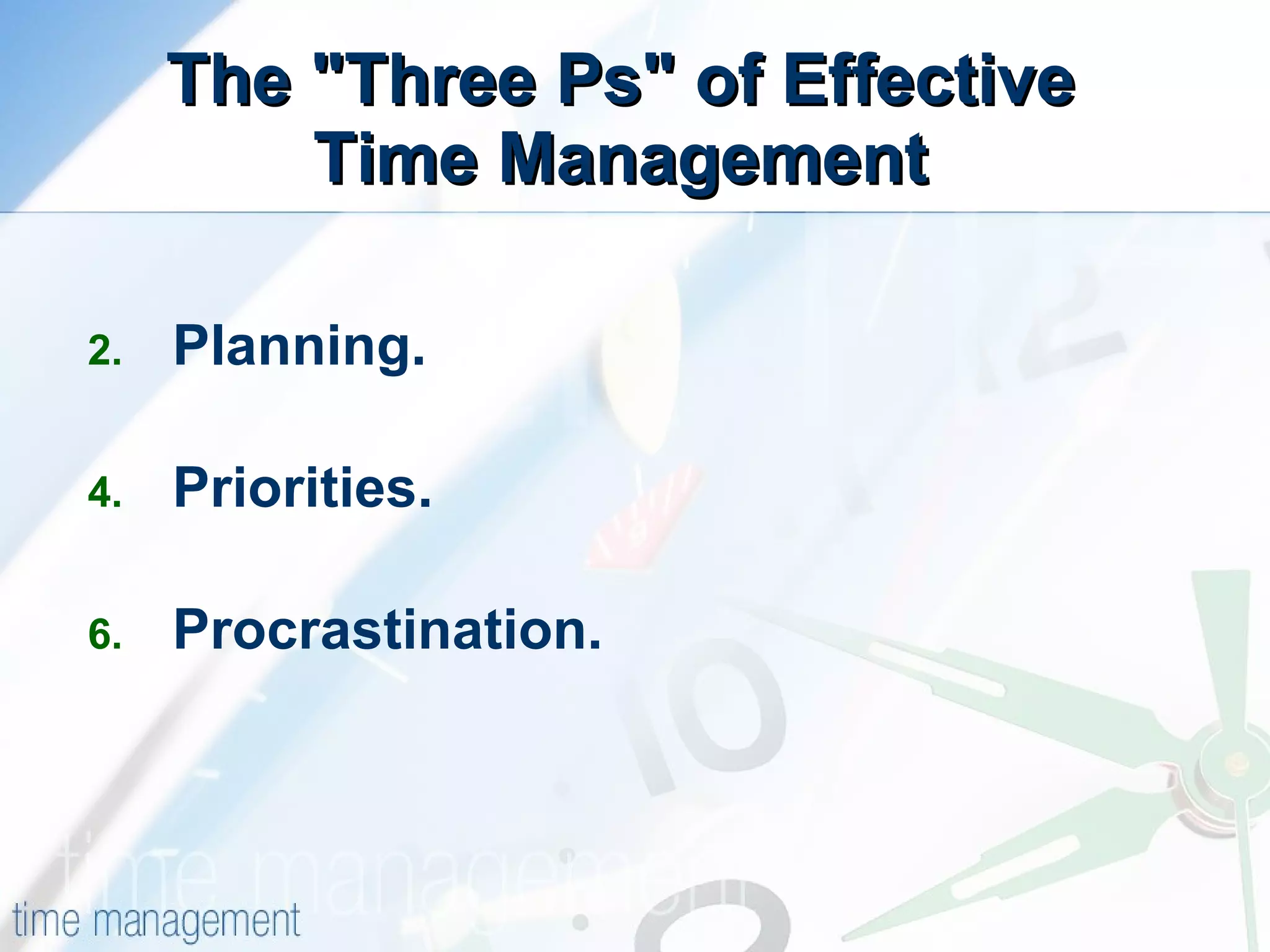 Time Management For Managers | PPT