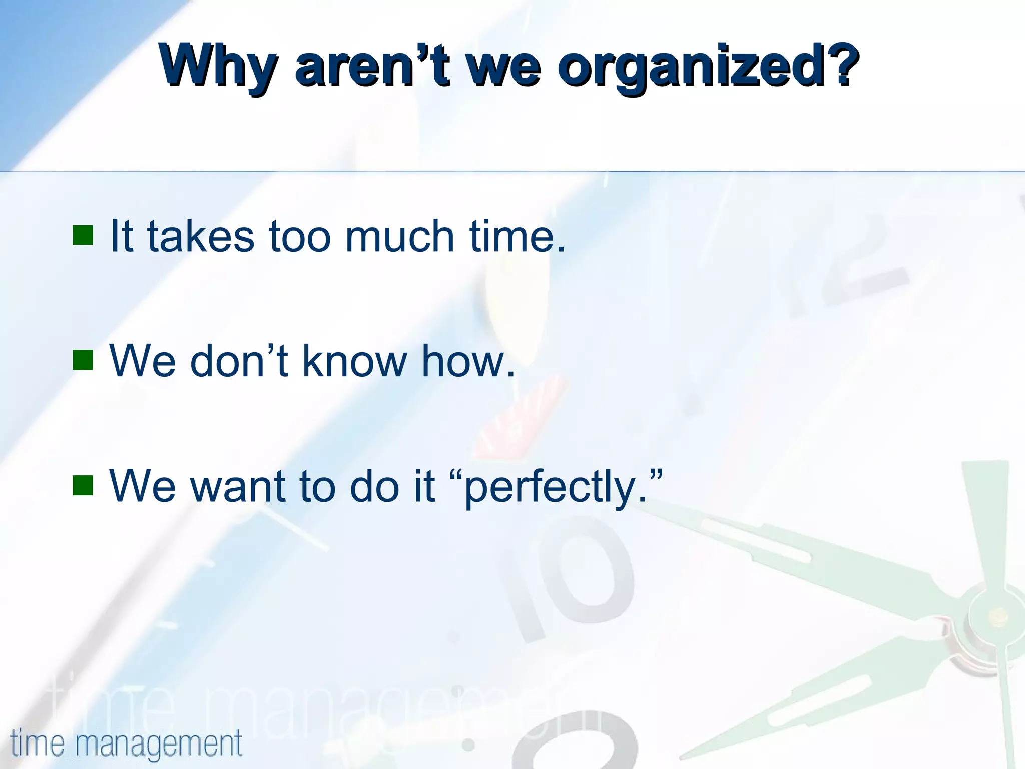 Time Management For Managers | PPT