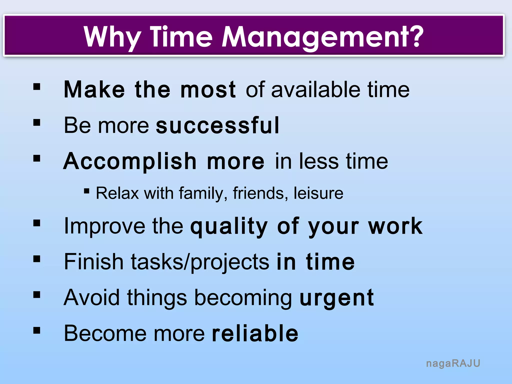 Time Management for Students | PPT