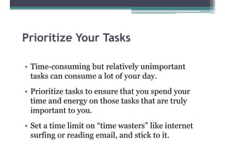 Time Management For Students | PPT