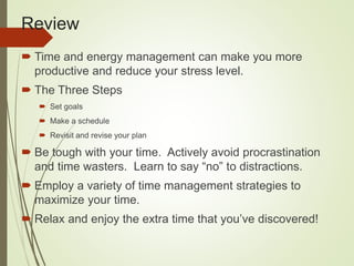 Time management for students. for effectveness | PPTX