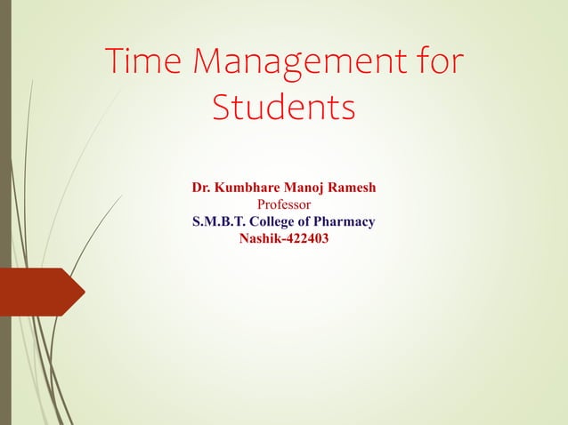 Time management for students. for effectveness | PPT