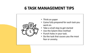 TIME MANAGEMENT & GOAL SETTING in any job | PPTX