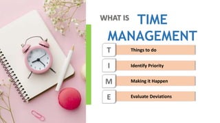 TIME MANAGEMENT & GOAL SETTING in any job | PPTX