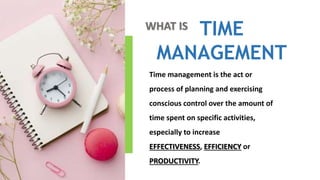 TIME MANAGEMENT & GOAL SETTING in any job | PPTX