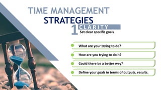 TIME MANAGEMENT & GOAL SETTING in any job | PPTX