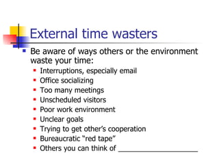 Time management hs 1