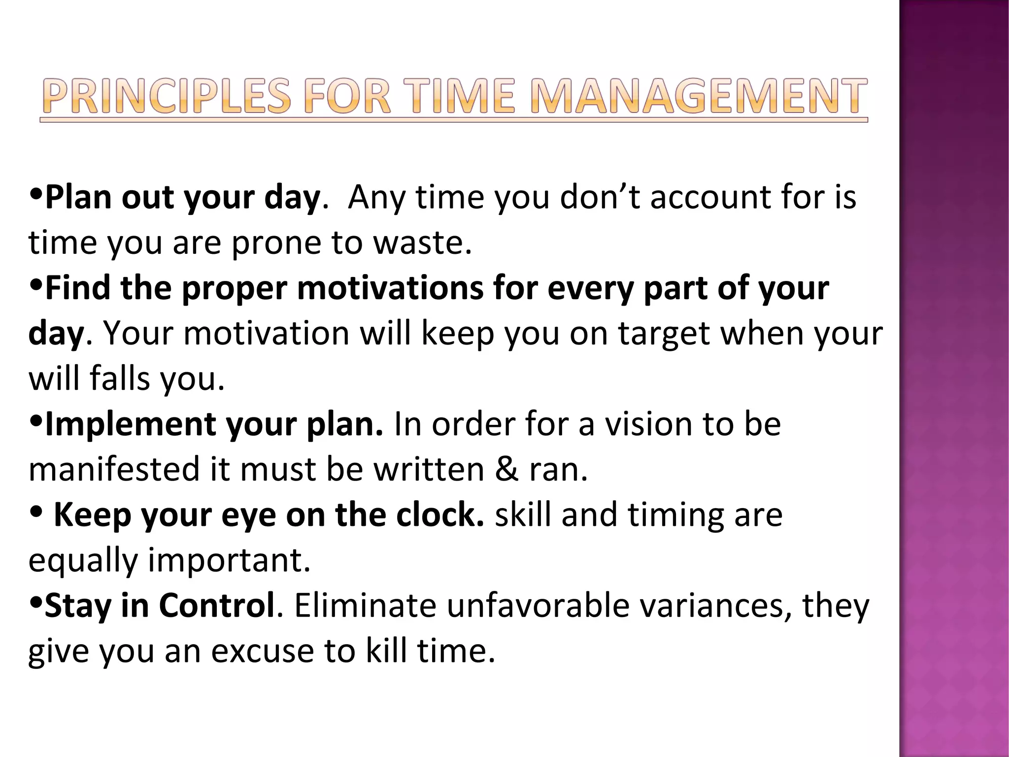 Time management (in biblical perspective) | PPT