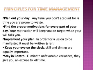 Time management (in biblical perspective) | PPT