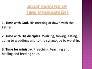 Time management (in biblical perspective) | PPT