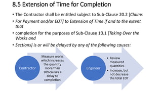 Time management in fidic red book 2017(prmg080 project) | PPTX