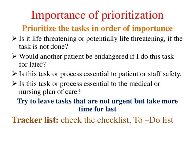 Time management in nursing