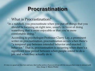 Time Management In The Office And Out On | PPTX