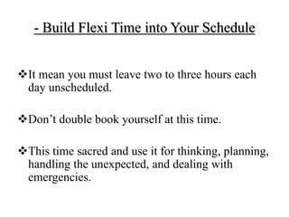 Time management is self management | PPTX