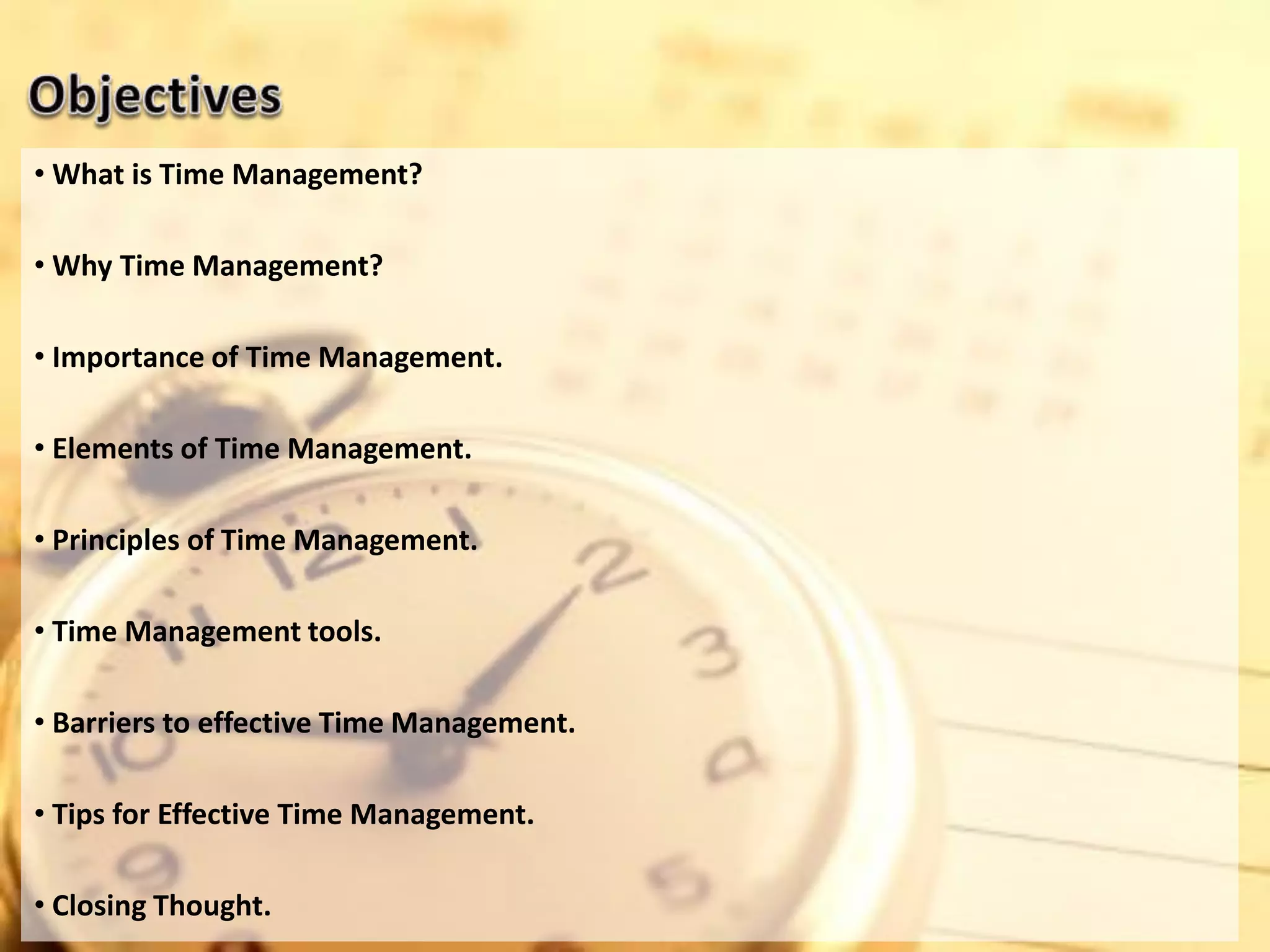 Time management | PPTX