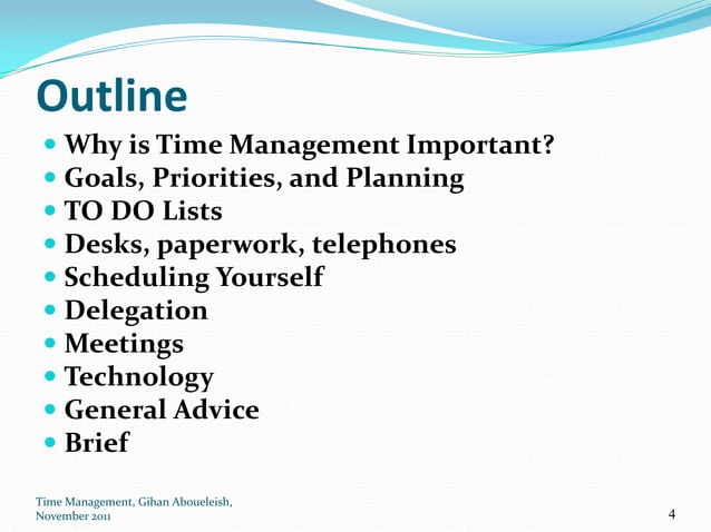 Time management Training Course | PDF