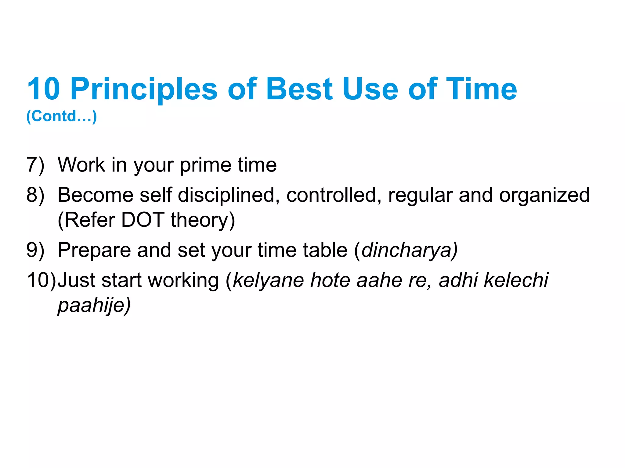 Time matrix | PPT