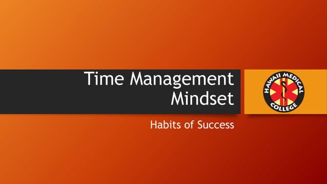 Time Management Mindset | PPTX