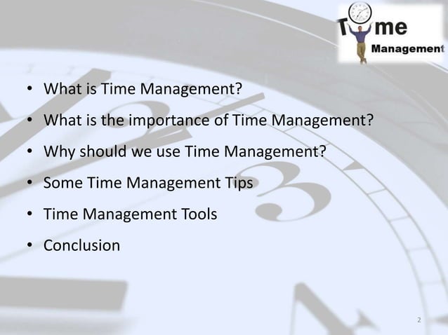 Time management presentation. | PPTX | Business | Business and Finance