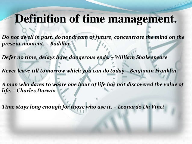 Time management