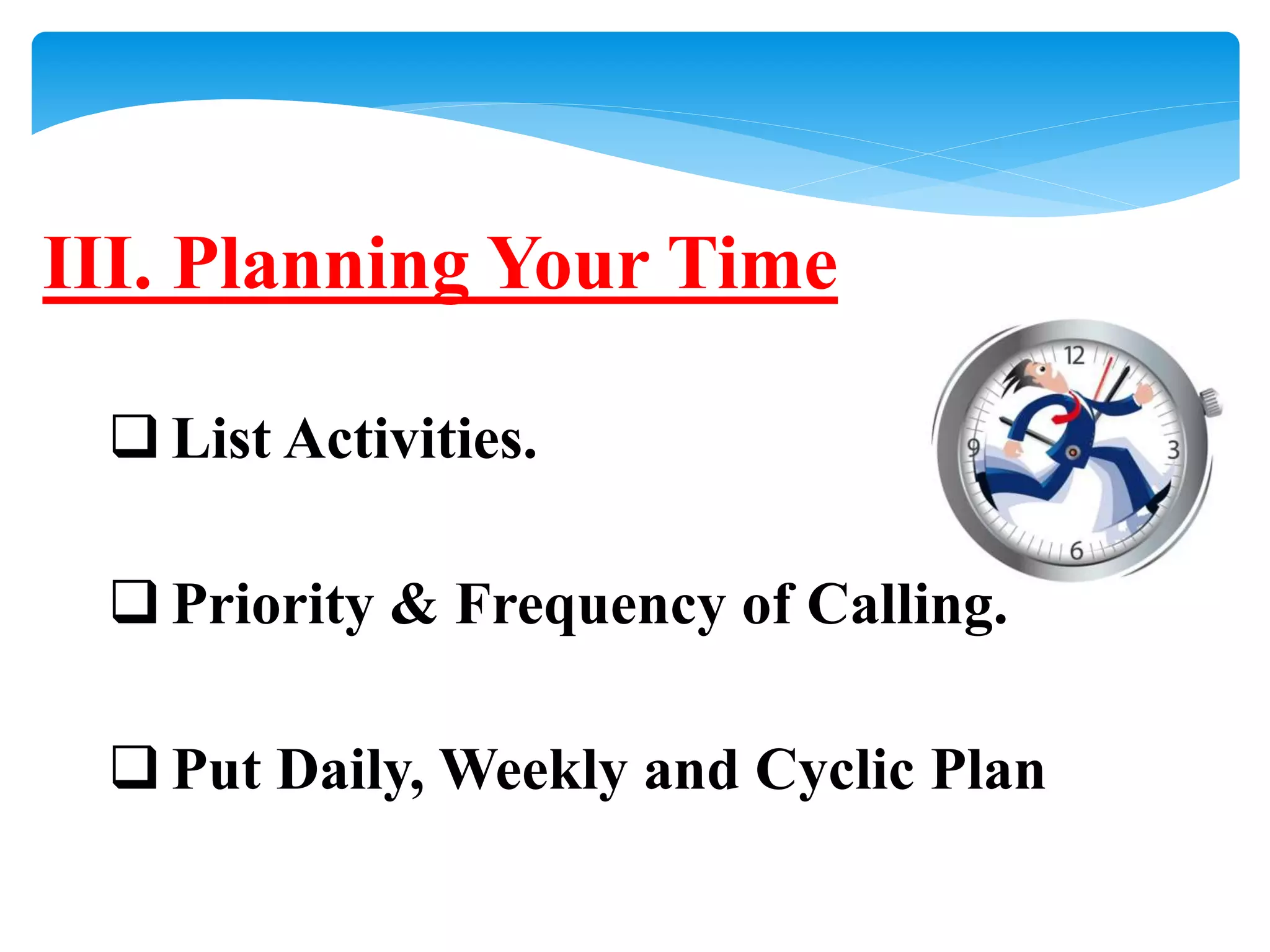 Time management of medical representative | PPTX