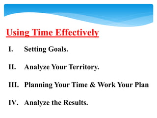Time management of medical representative | PPTX