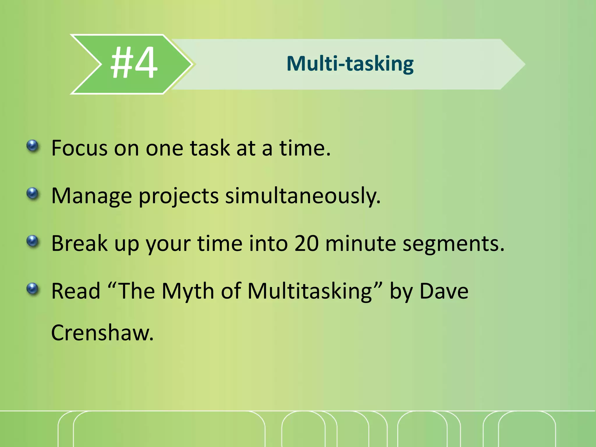 10 Time Management Tips - PART 1 | PPTX