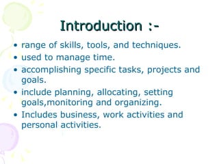 Time management ppt | PPT