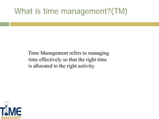 Time management ppt | PDF