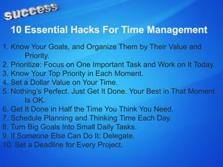 Time Management | PPTX