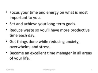 Time management | PPT