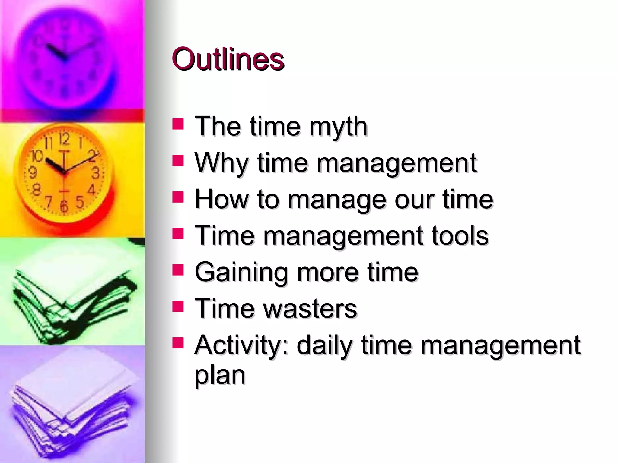 Time management presentation | PPT