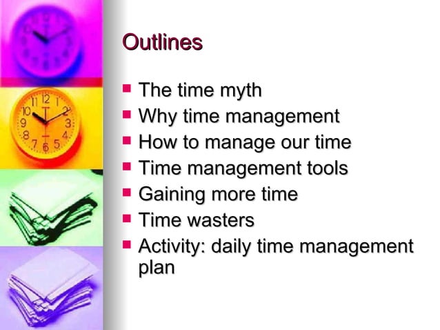 Time management presentation | PPT