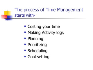 Time Management Presentation | PPT