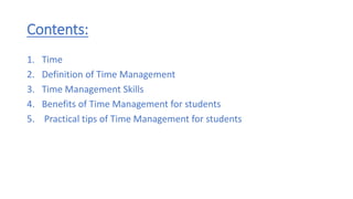 Time management | PPTX