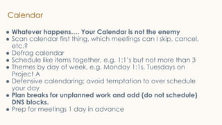 Time Management for Engineering Managers Presentation | PDF