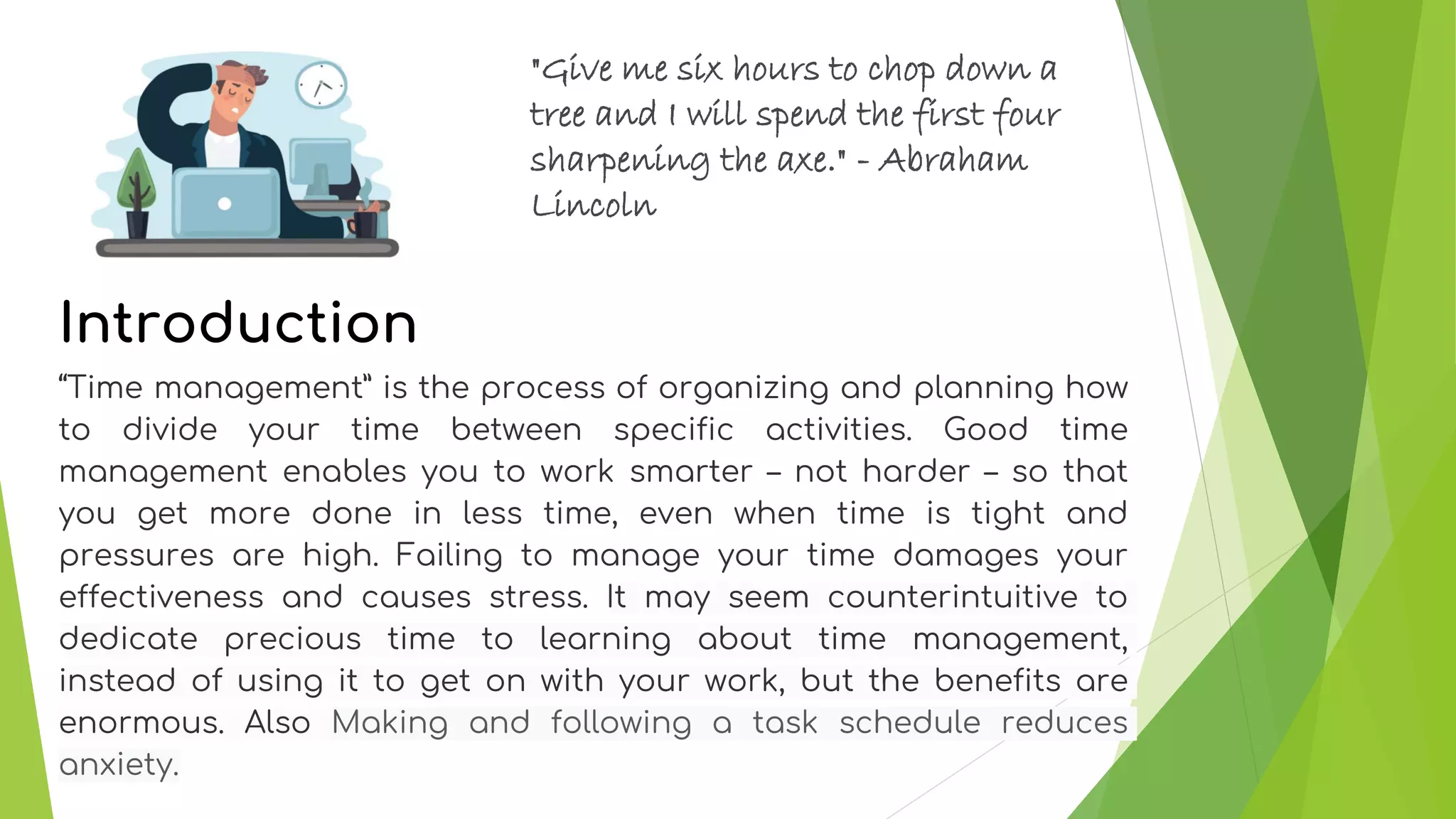 Time management presentation | PDF