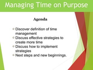 Time management Presentation by Dr. Deborah Johnson-Blake | PPT