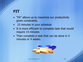 Time management for professionals | PPTX